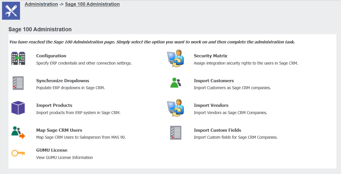 Sage 100 CRM – My CRM Manager